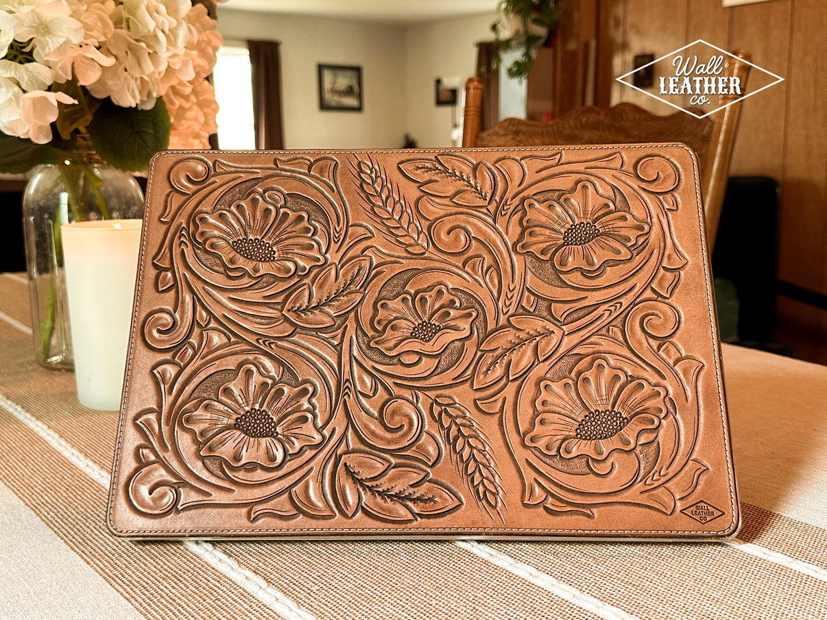 Tooled Leather MacBook Laptop Cover – Wall Leather Co. LLC