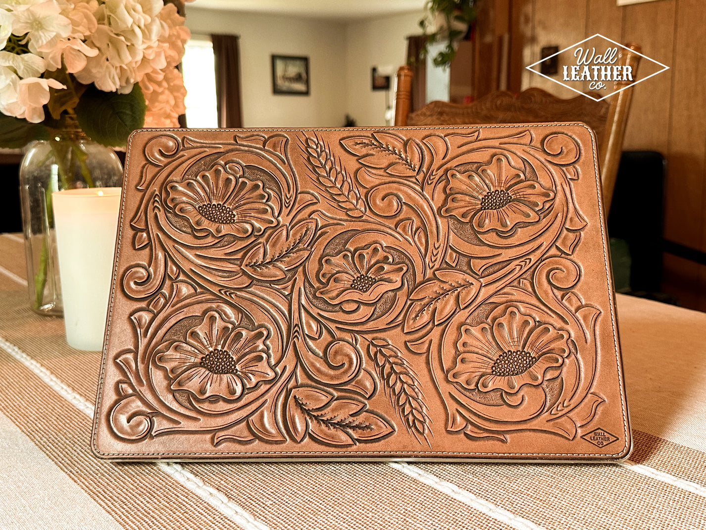 Tooled Leather MacBook Laptop Cover – Wall Leather Co. LLC